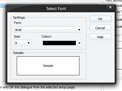 Font Selection